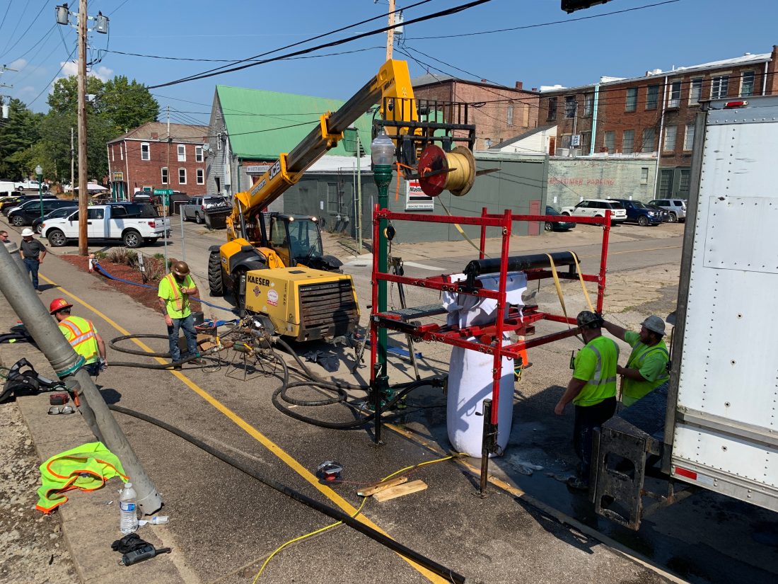 Sinkholes being repaired | News, Sports, Jobs - Marietta Times
